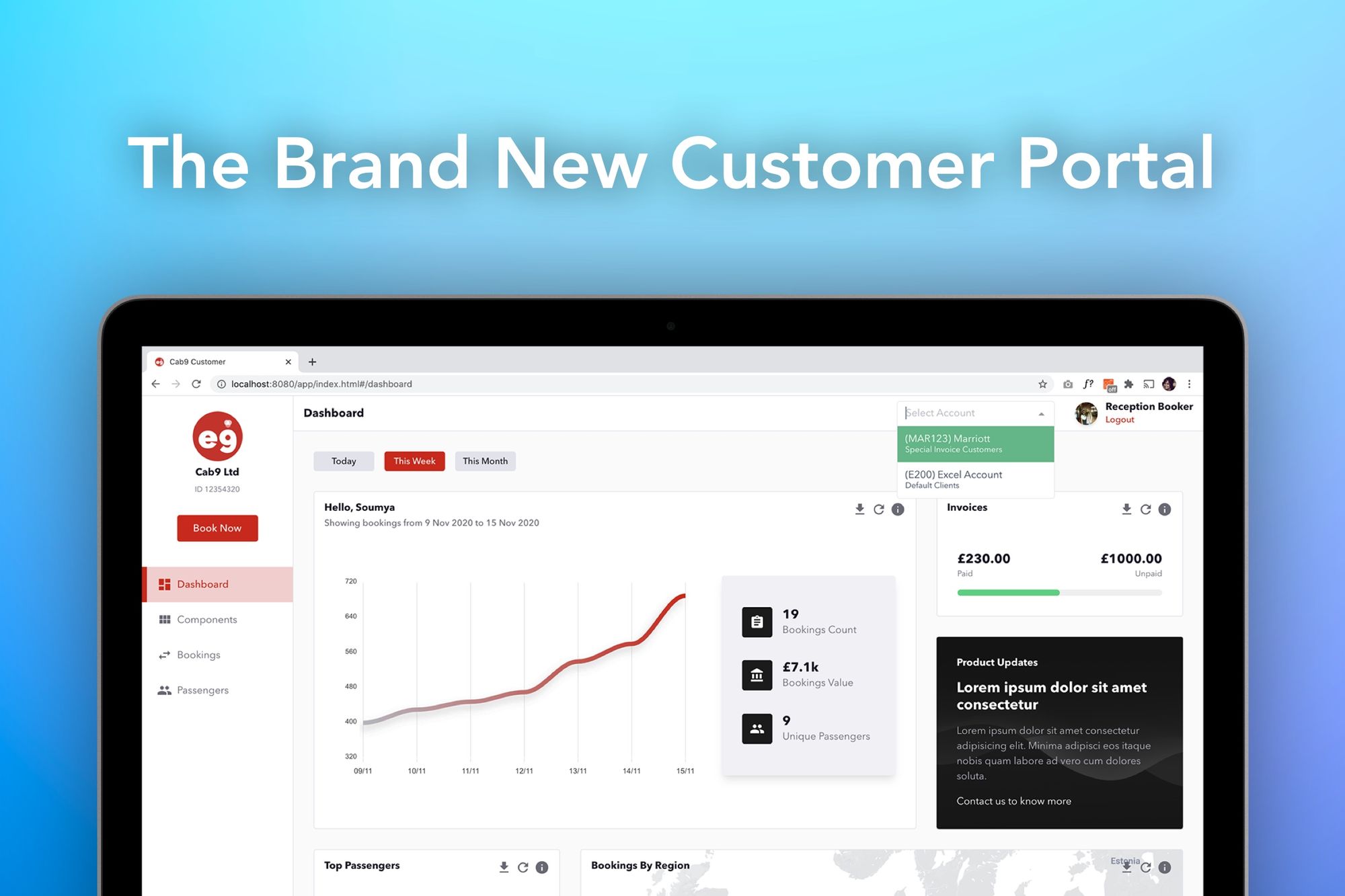 Cab9 - New Customer Portal